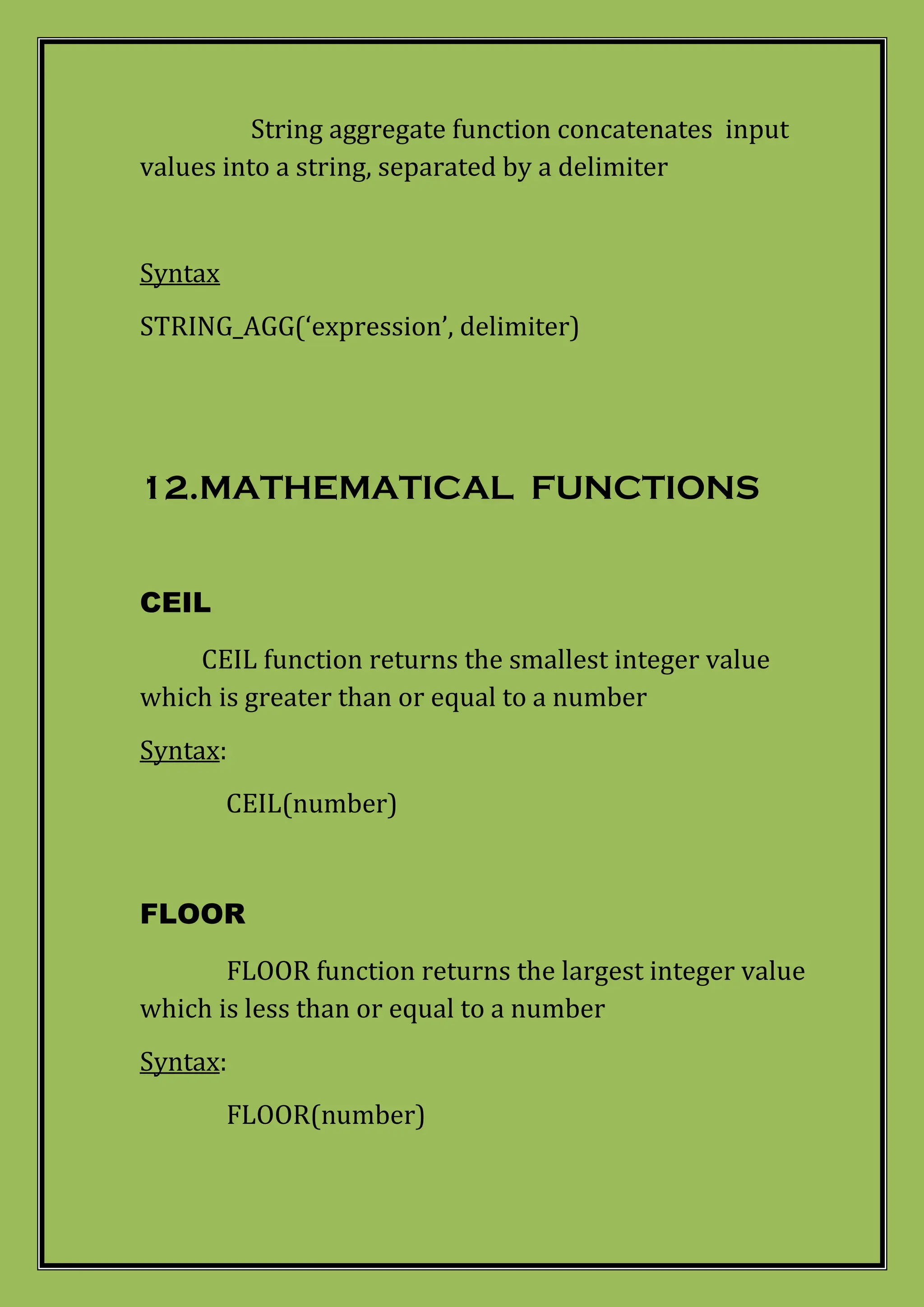Cheat Sheet Sql Commands With Examples And Easy Understanding Pdf 