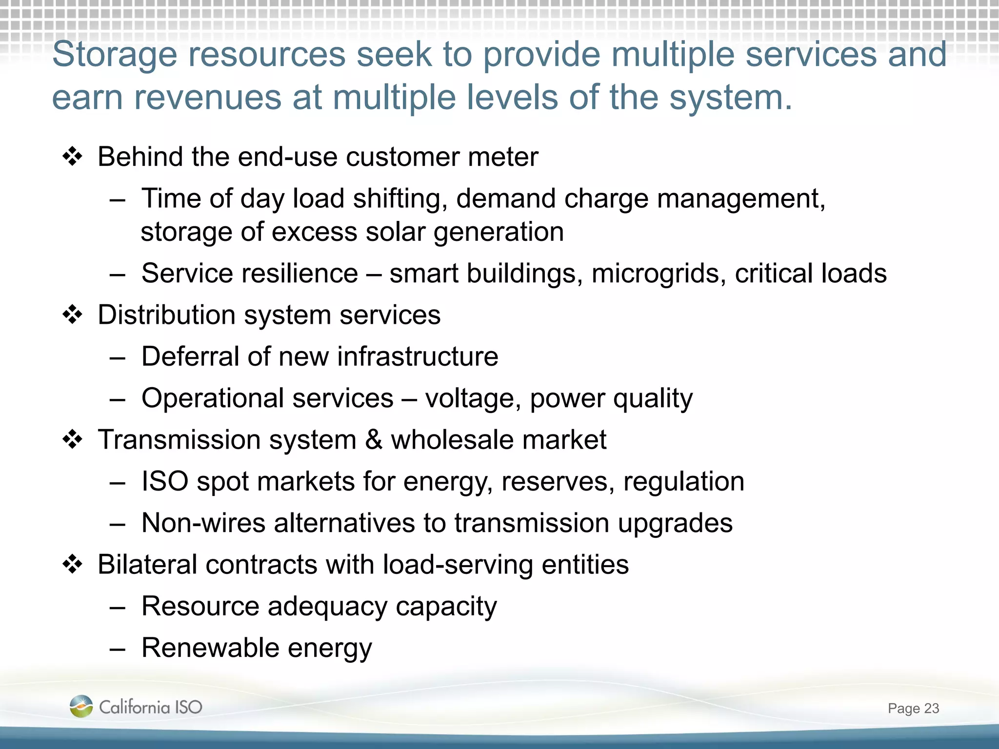 The Role of Energy Storage in the Future Electricity System | PDF