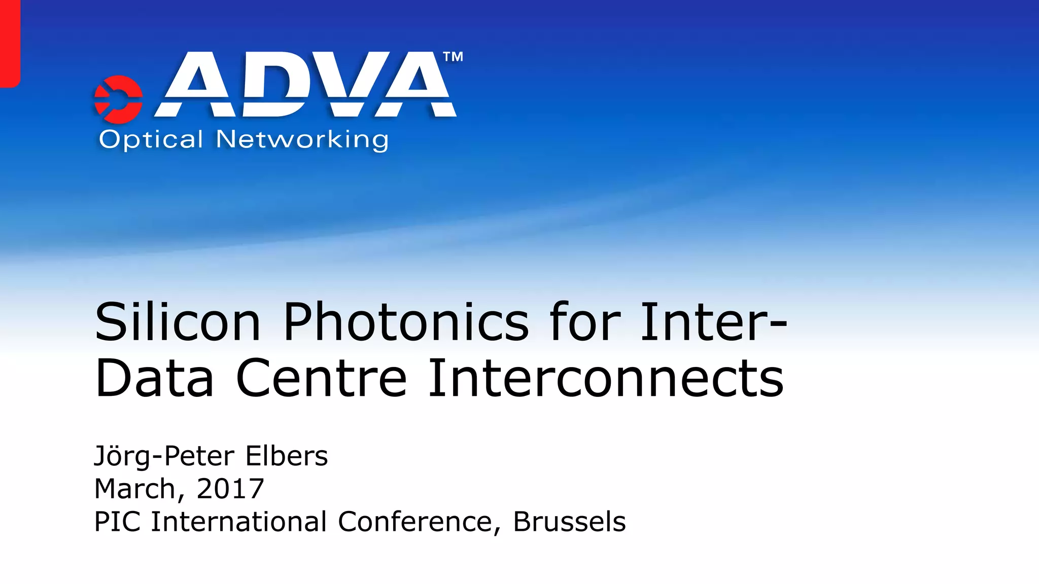 Silicon Photonics for Inter-DCI | PPT
