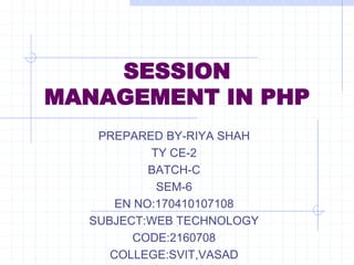 season management in php (WT) | PPT | Web Development | Internet