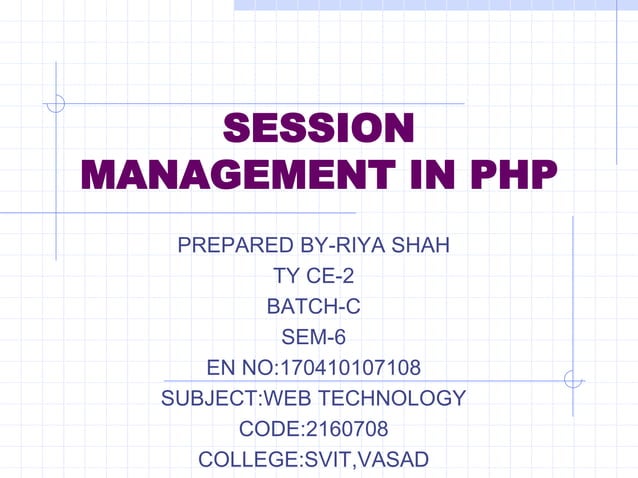 season management in php (WT) | PPT | Web Development | Internet