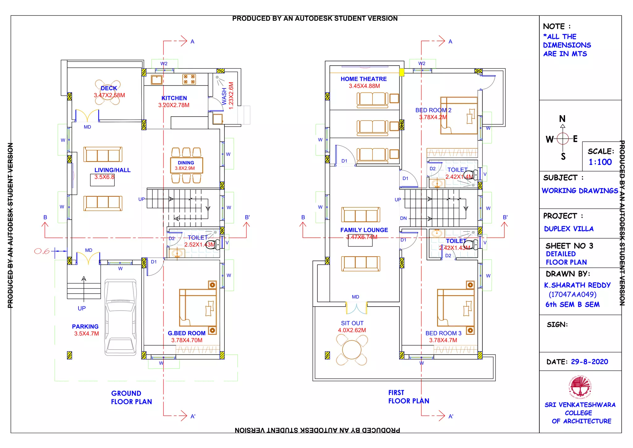 working drawing portfolio 1 | PDF
