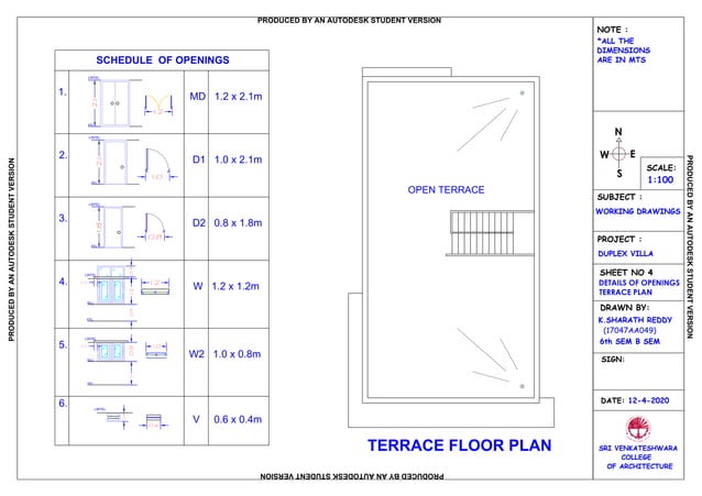 working drawing portfolio 1 | PDF