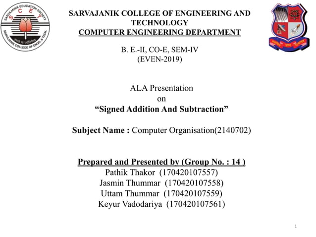Signed Addition And Subtraction | PPTX