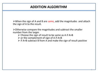 Signed Addition And Subtraction | PPTX