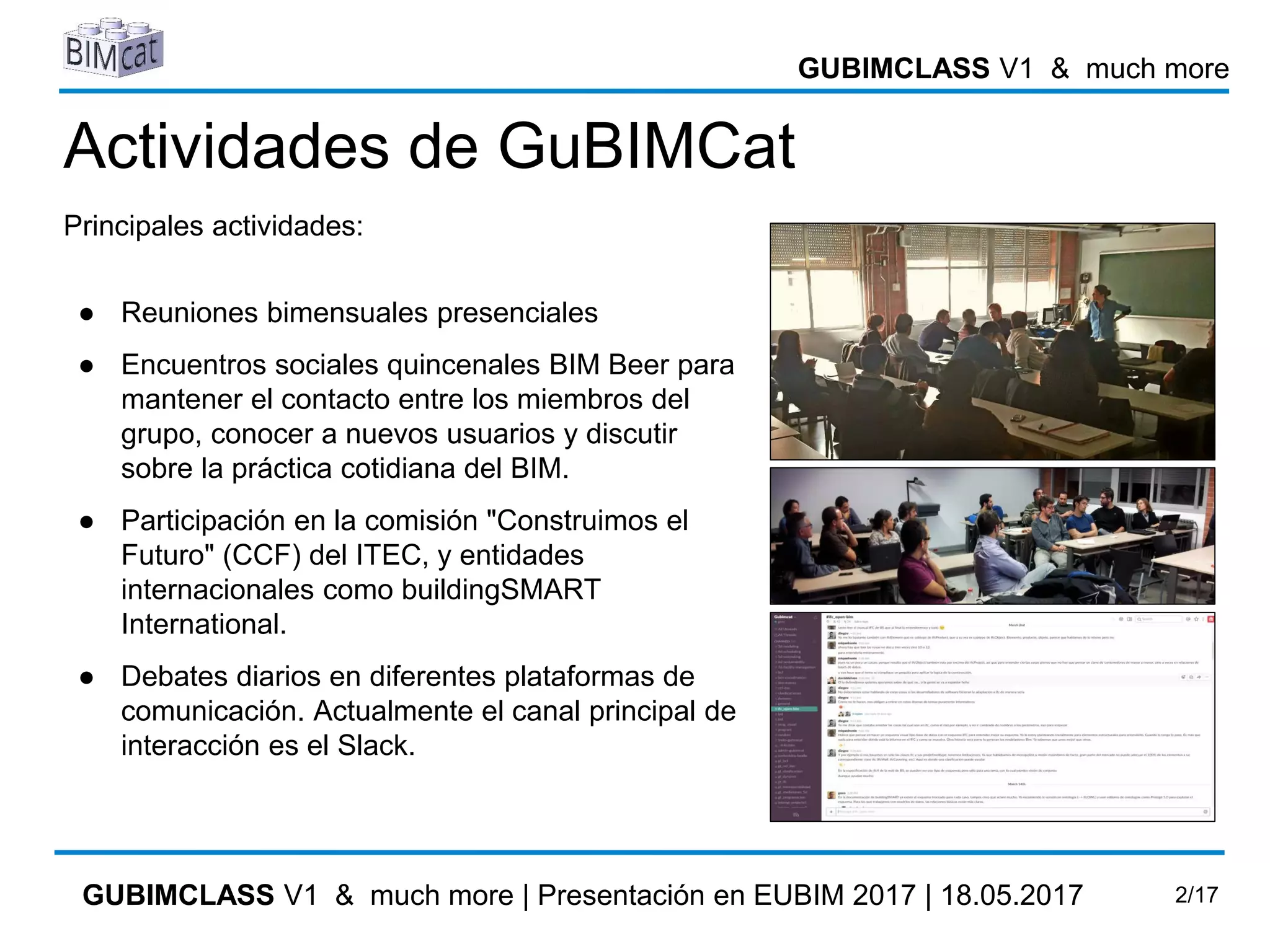 GuBIMclass V1 - Presentación del sistema de clasificación BIM en EUBIM ...