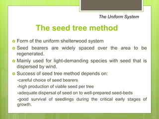 types of shelterwood system | PPTX