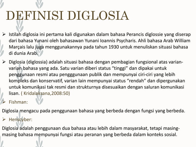 DIGLOSIA | PPTX