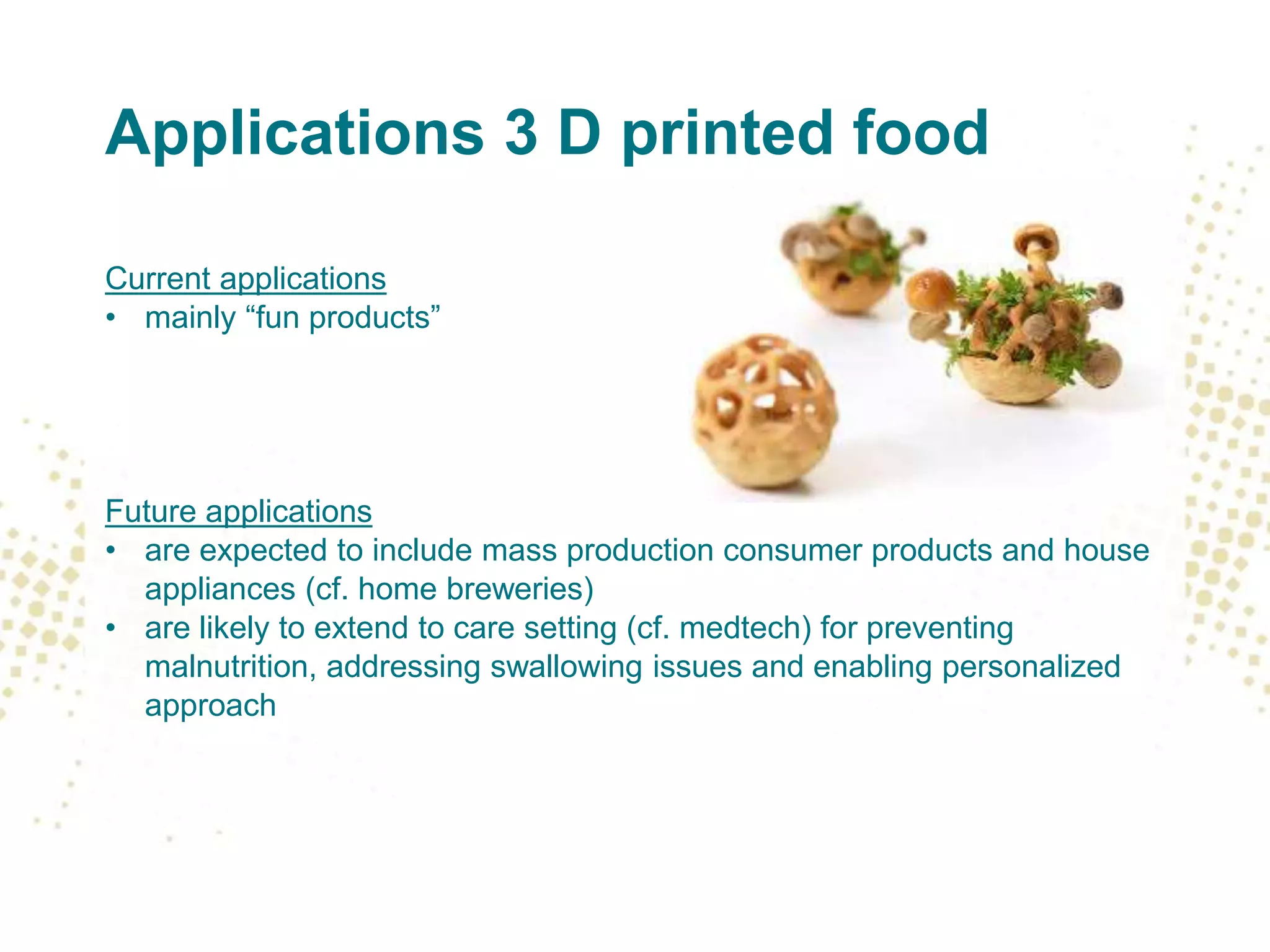 Legal framework 3 D food printing | PPTX