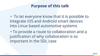 Smart Device Link Integration into Linux systems by Jeremiah Foster | PDF