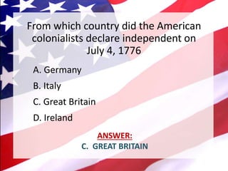 Independence Day Quiz | PPTX