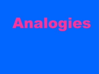 Analogies | PPT