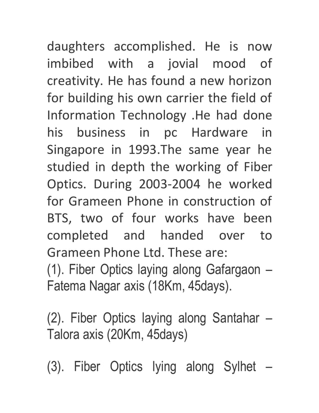 BRIEF PROFILE OF ENGR | PDF