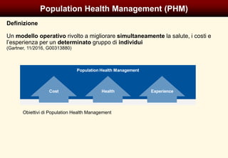 CRM e Population Health Management (PHM) | PPTX