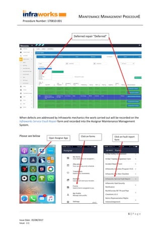 170810 001 maintenance management procedure v2.1 | PDF