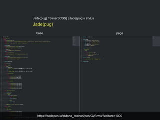 あるマークアップエンジニアの 初期制作時のテンプレ事情 | PPT