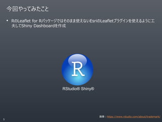 Leaflet for Rで好きなLeaflet JSプラグインを使おう | PPT