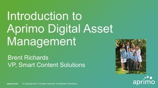 Introduction to Aprimo Digital Asset Management | PPTX