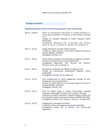 Cameron Norman Current Curriculum Vitae (2017) | PDF