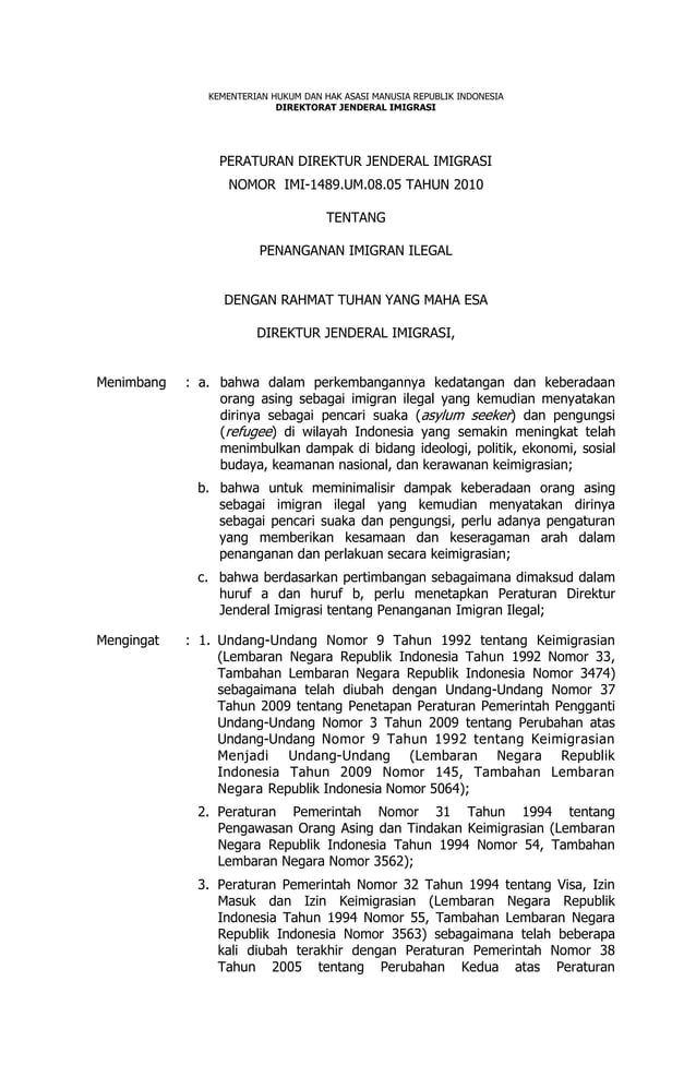 Peraturan Dirjen | PDF