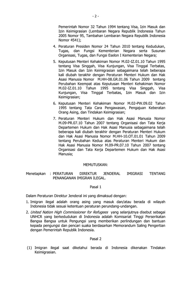 Peraturan Dirjen | PDF