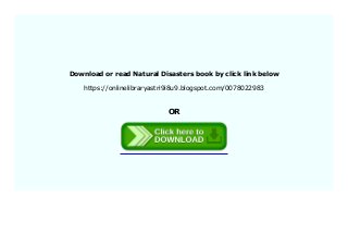 Natural Disasters book 494