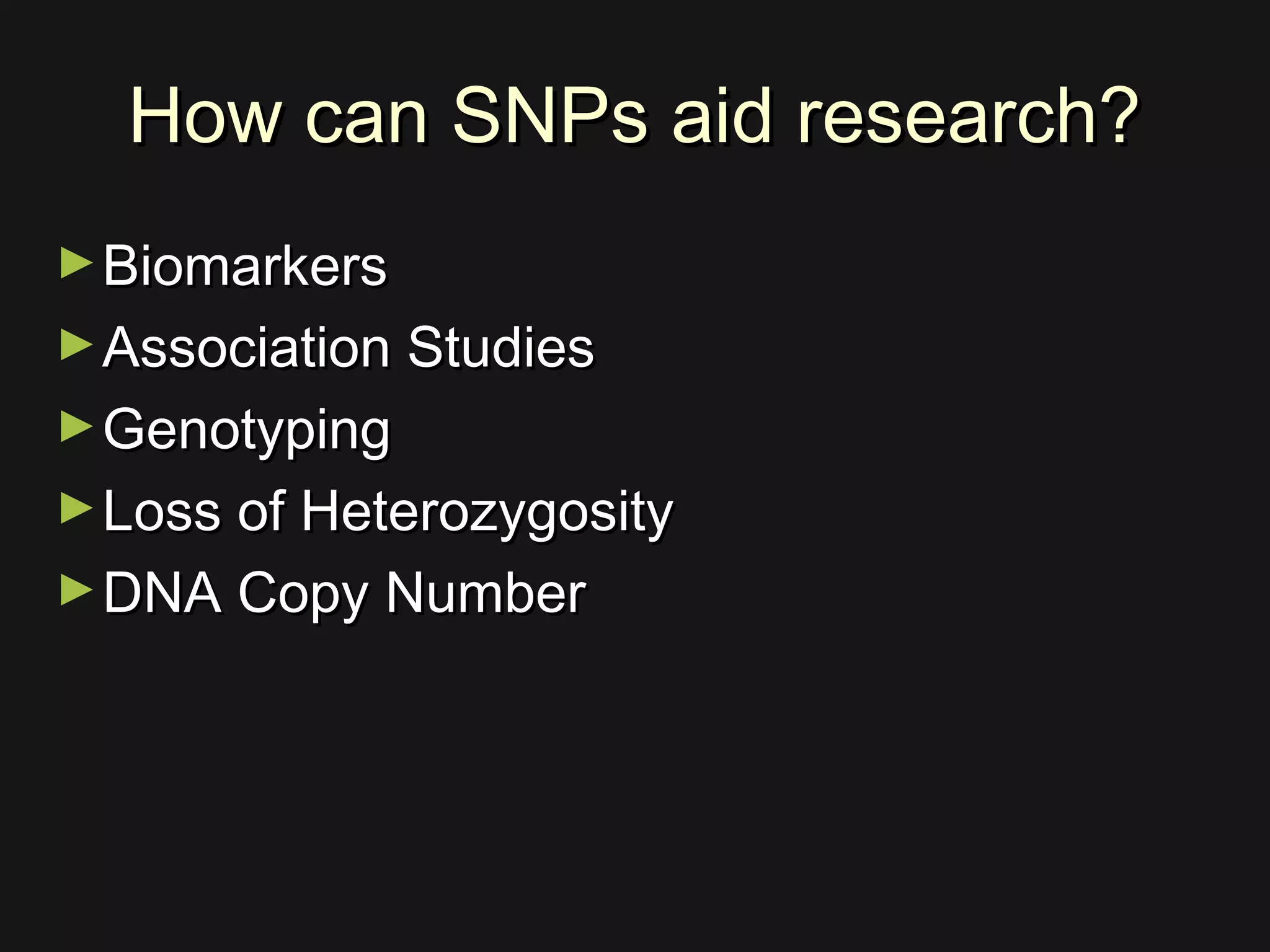 Single Nucleotide Polymorphism | PPT