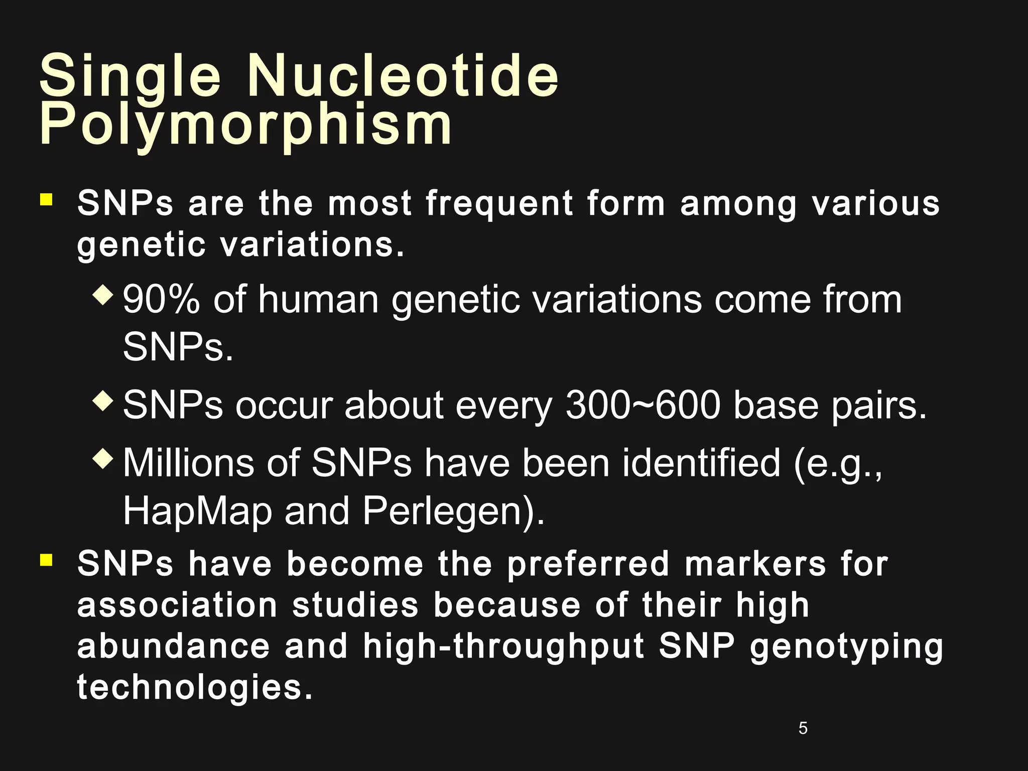 Single Nucleotide Polymorphism | PPT