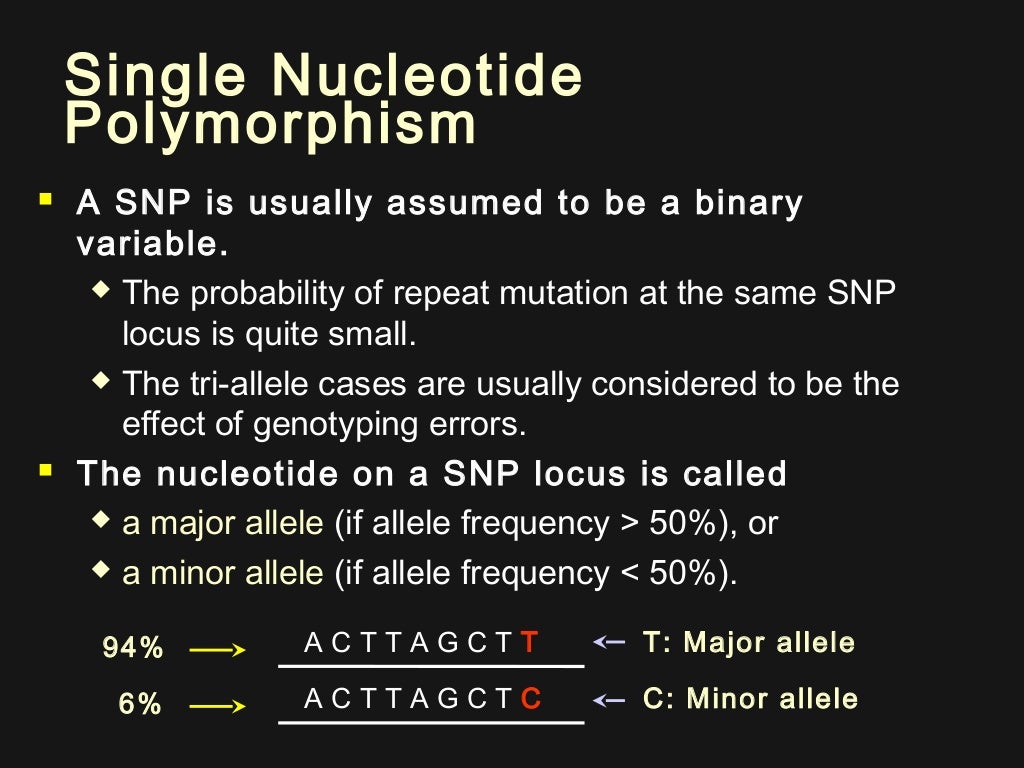Single Nucleotide Polymorphism