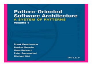 Pattern-Oriented Software Architecture Volume 1 A System of Patterns ...