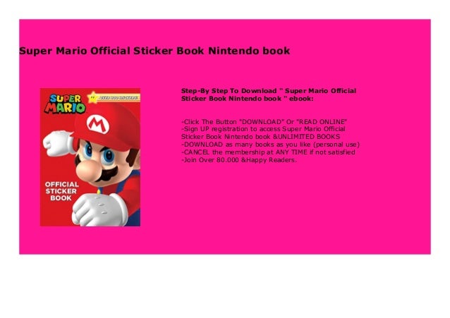 Super Mario Official Sticker Book Nintendo book 714