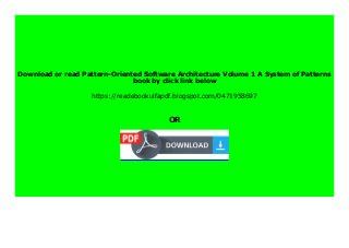 Pattern-Oriented Software Architecture Volume 1 A System of Patterns book 139