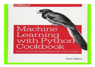 Machine Learning with Python Cookbook Practical Solutions from ...