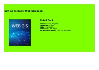Getting to Know Web GIS book 548