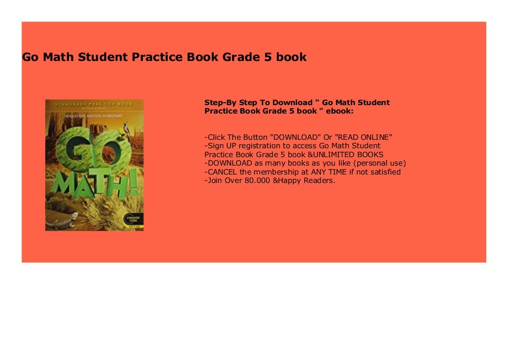 Go Math Student Practice Book Grade 5 Book 619 Go Math Student Practice Book Grade 5 Book 619