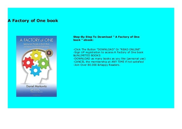 A Factory of One book 449