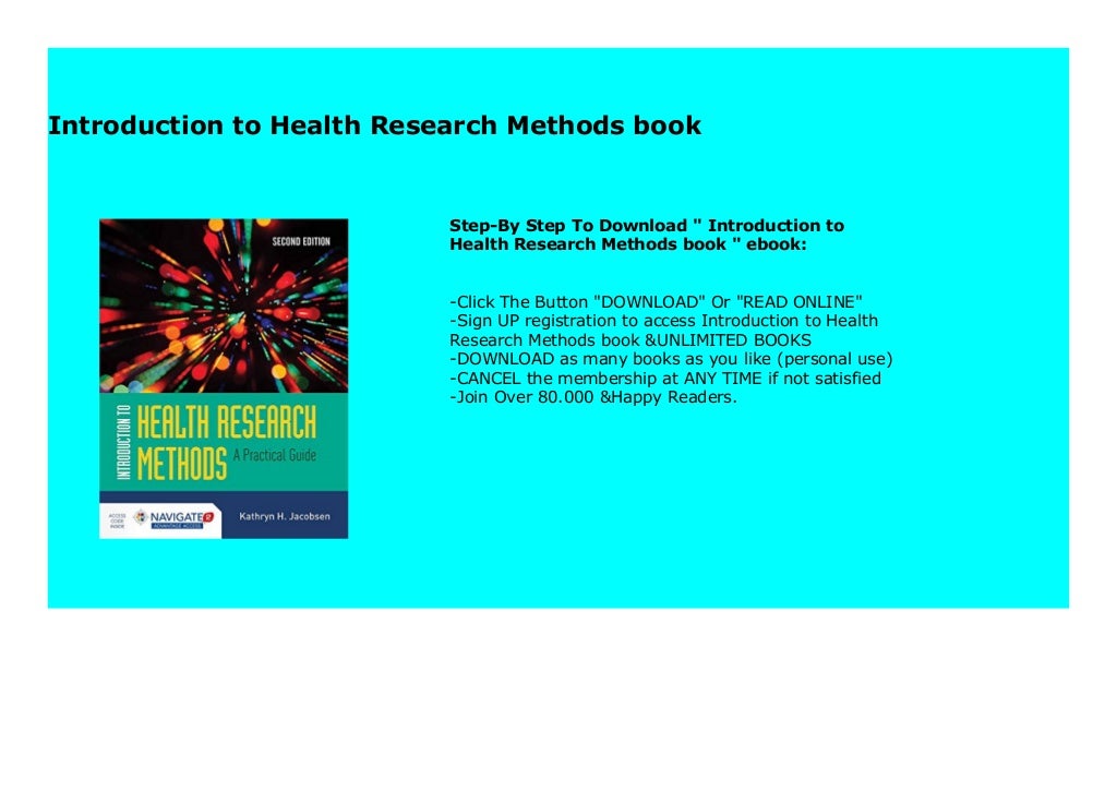 Introduction to Health Research Methods book 123