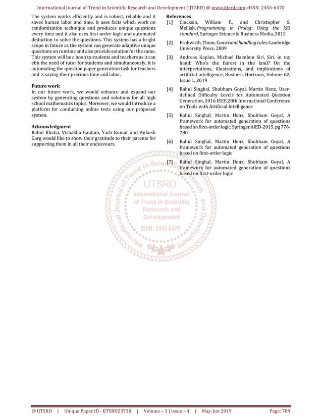 Dynamic Question Answer Generator An Enhanced Approach To Question Generation Pdf