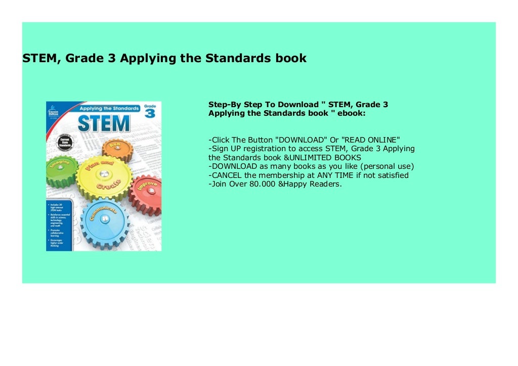STEM, Grade 3 Applying the Standards book 925
