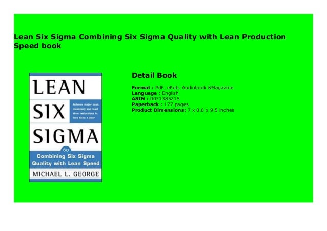 six sigma and lean production