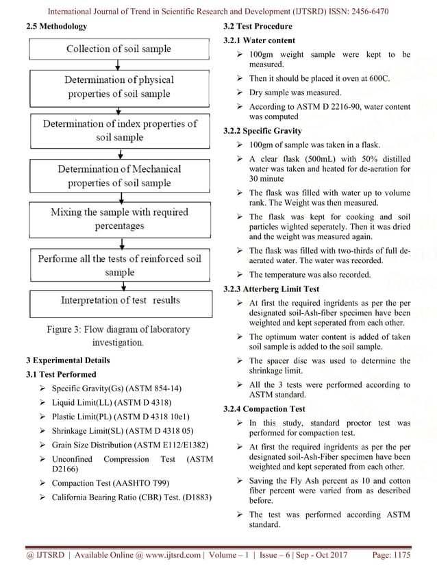 Soil Stabilization using Fly Ash and Cotton Fiber | PDF