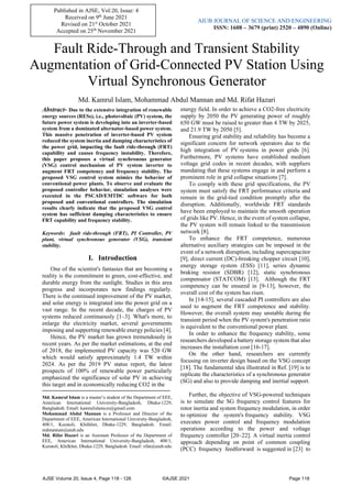 FRT in PV power system analysis in the grid | PDF