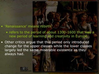 Italy Birthplace of the Renaissance | PPTX