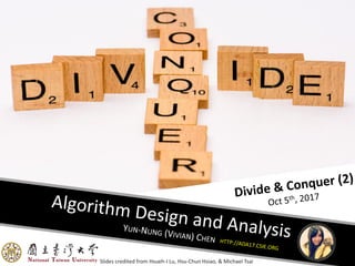 divide and conquer algorithm slides for information and review | PPT