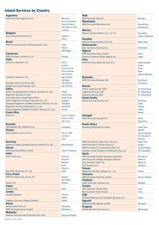 APM Terminals Fact Sheet Q3 2017 | PDF | Africa Travel | Travel Locations