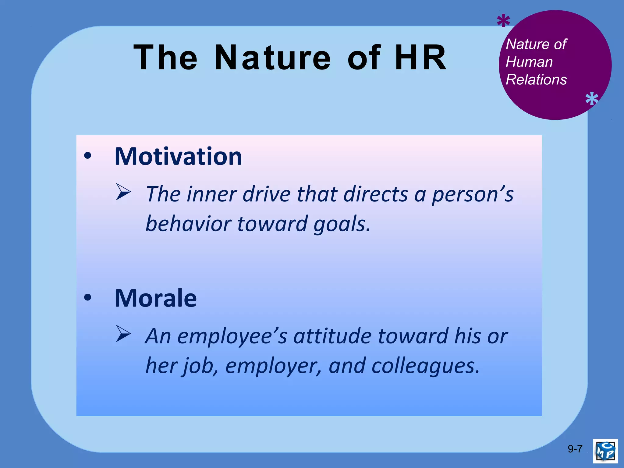 Motivating the Workforce | PPT