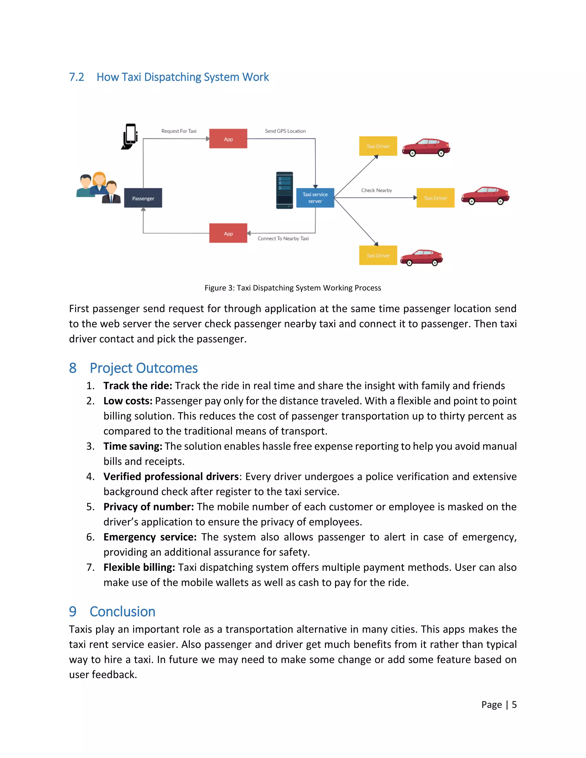 System Analysis & Design Report on Taxi Dispatching System using Smartphone | PDF