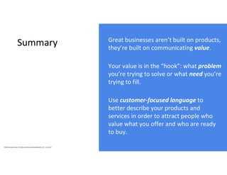 Value Selling - Finding Your Hook with the Value Proposition Canvas | PPT