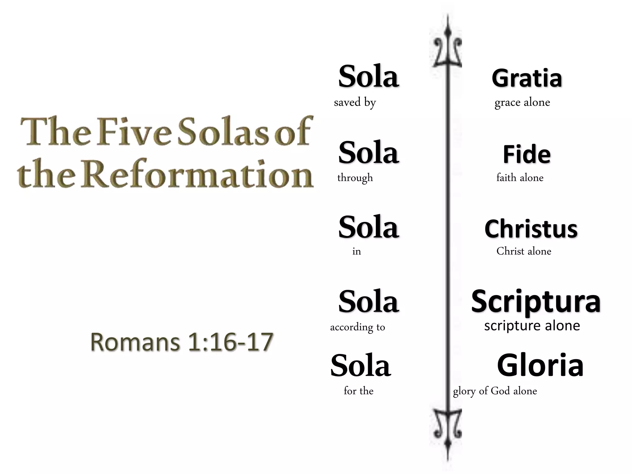 The Five Solas of the Reformation | PPTX