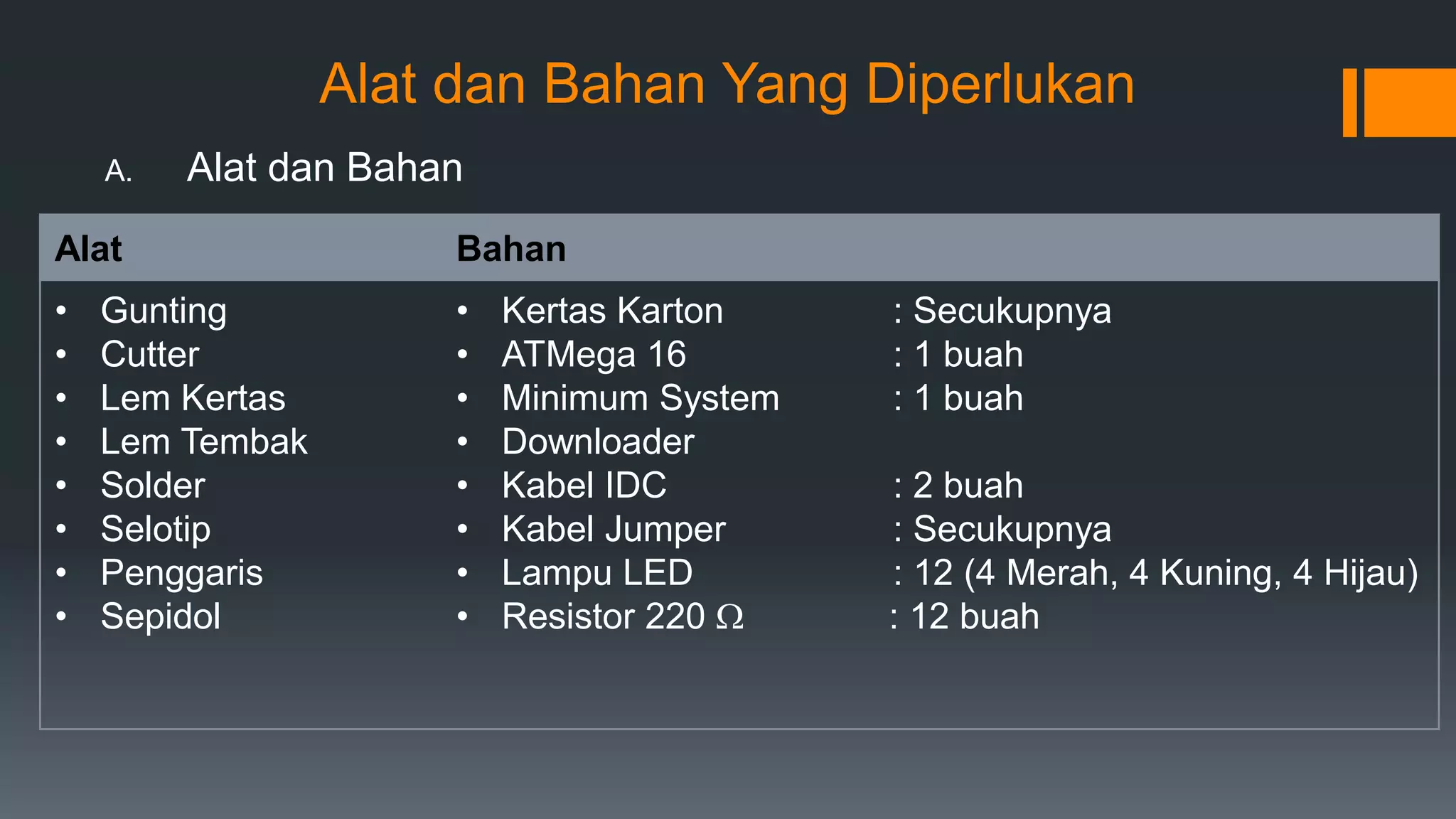 Penyusunan Program Percobaan Traffic Light dengan ATMega16 dan Bascom-AVR | PPTX
